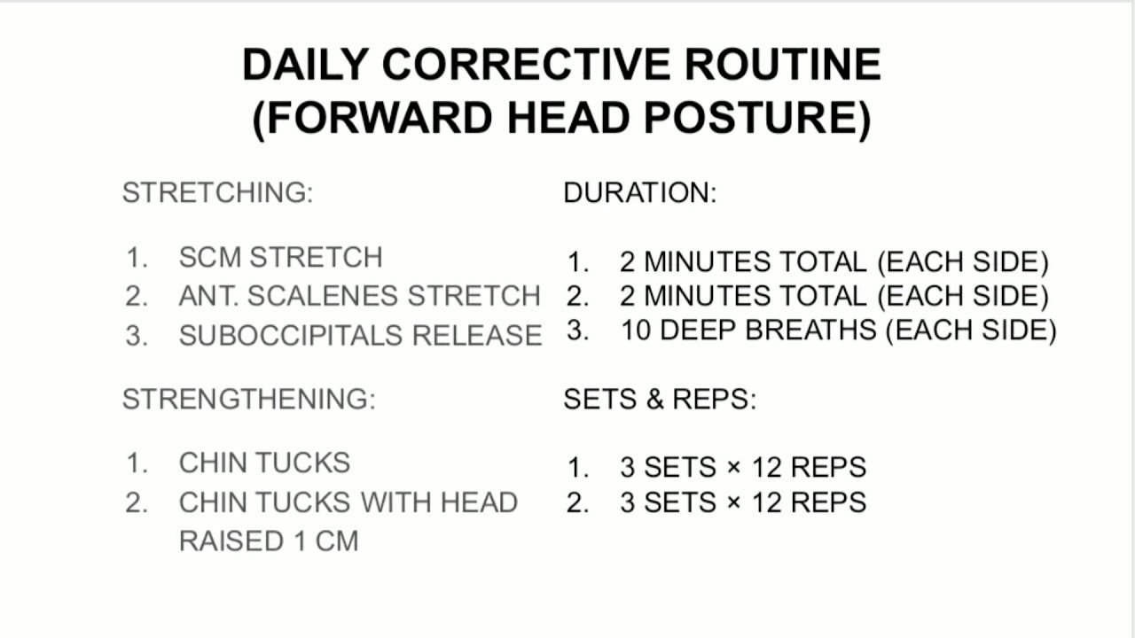 Tips for Maintaining Proper Head Posture - YouTube