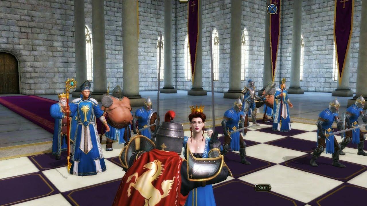 1K battle chess games of kings I knight vs queen !!! - YouTube