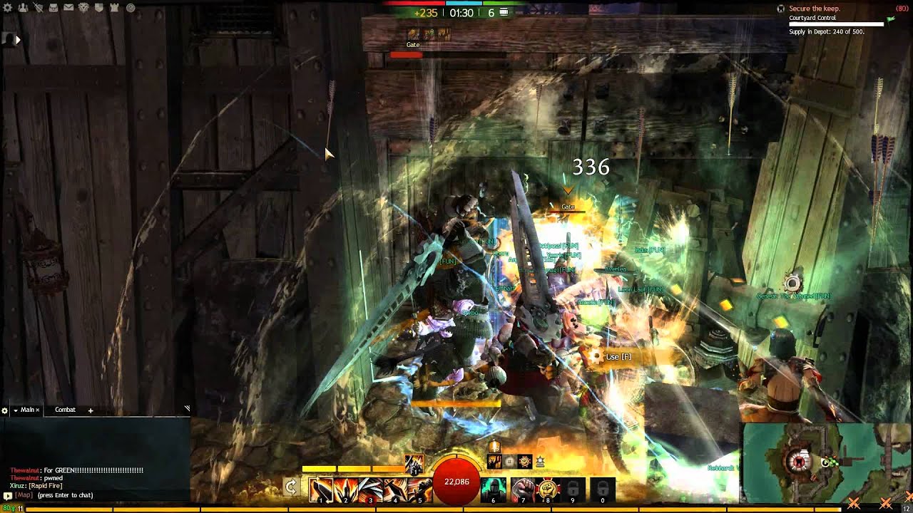 Guild Wars 2 World vs World Base Capture - YouTube