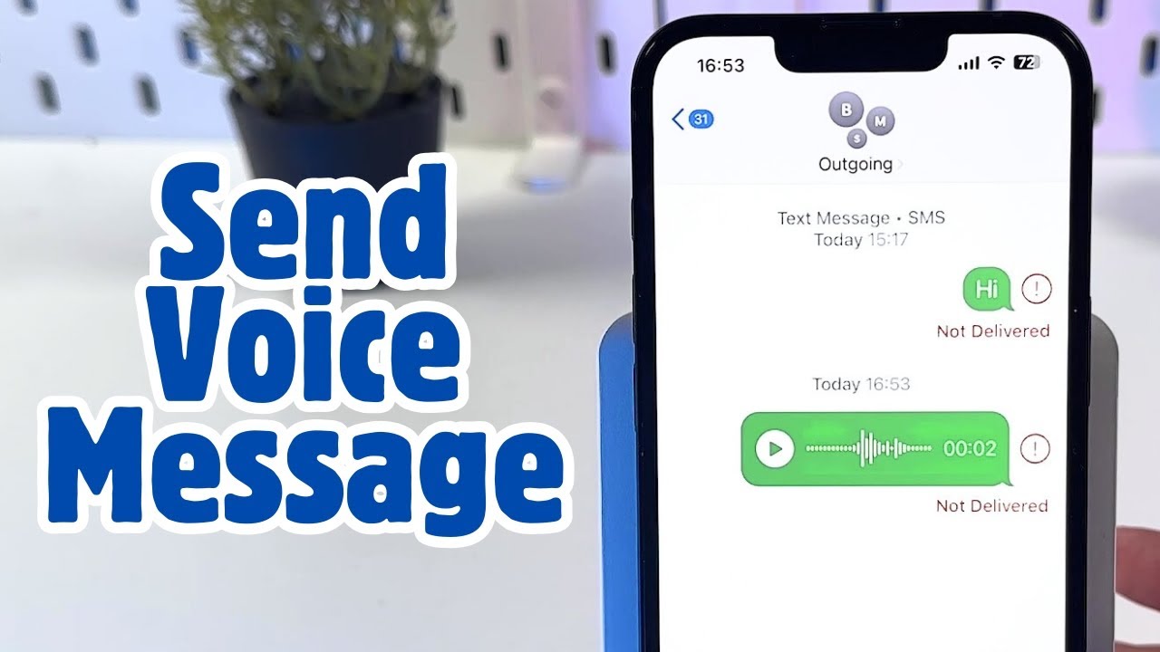 How to Send a Voice Message on iPhone 16e Using the Messages App - YouTube
