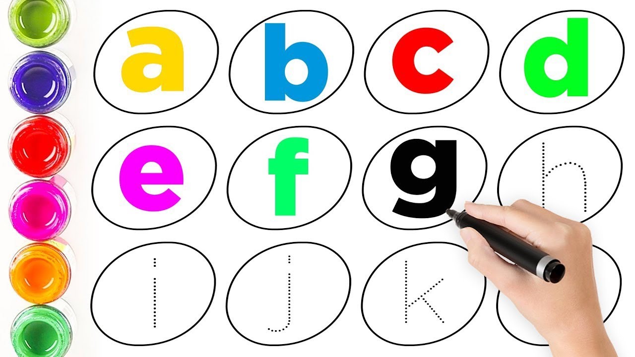 A to X Alphabets | Learn to Write Alphabet | ABCD for kids learning ...
