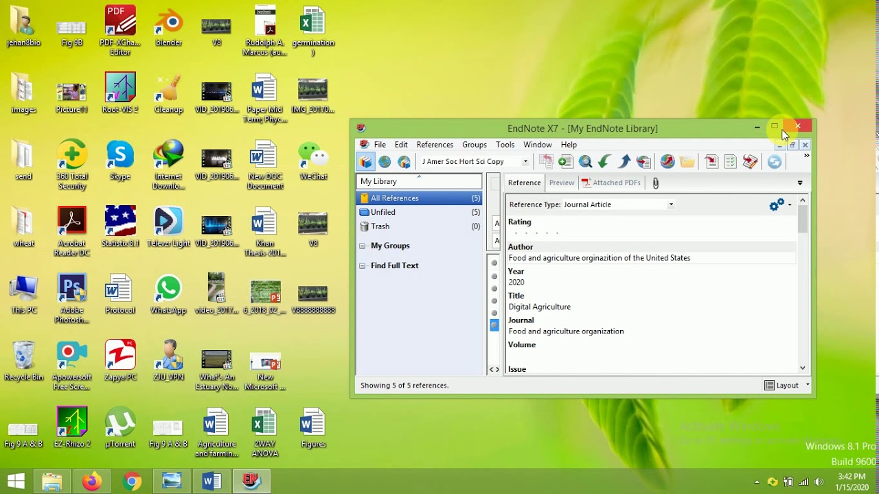 Generating reference for webpage/website using EndNote - YouTube