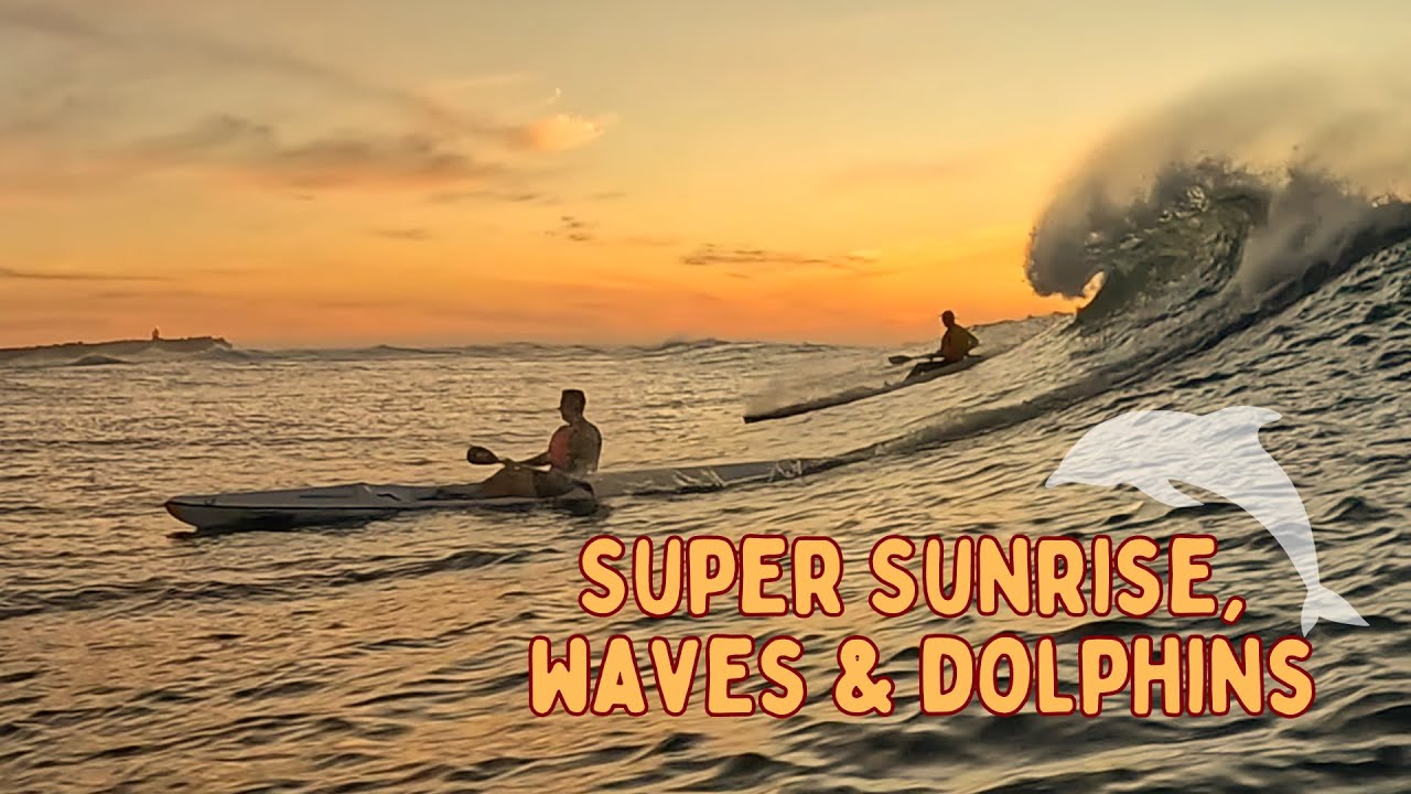 Super Sunrise - Crunchy Waves on a Surfski - YouTube