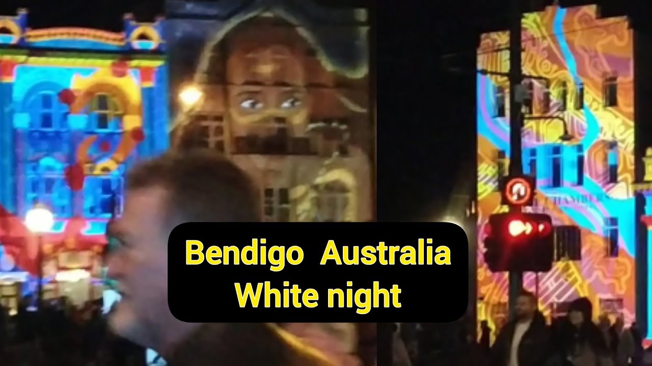 white night Bendigo Australia, ਆਸਟ੍ਰੇਲੀਆ ਦੇ Bendigo ਵਿੱਚ white night ...