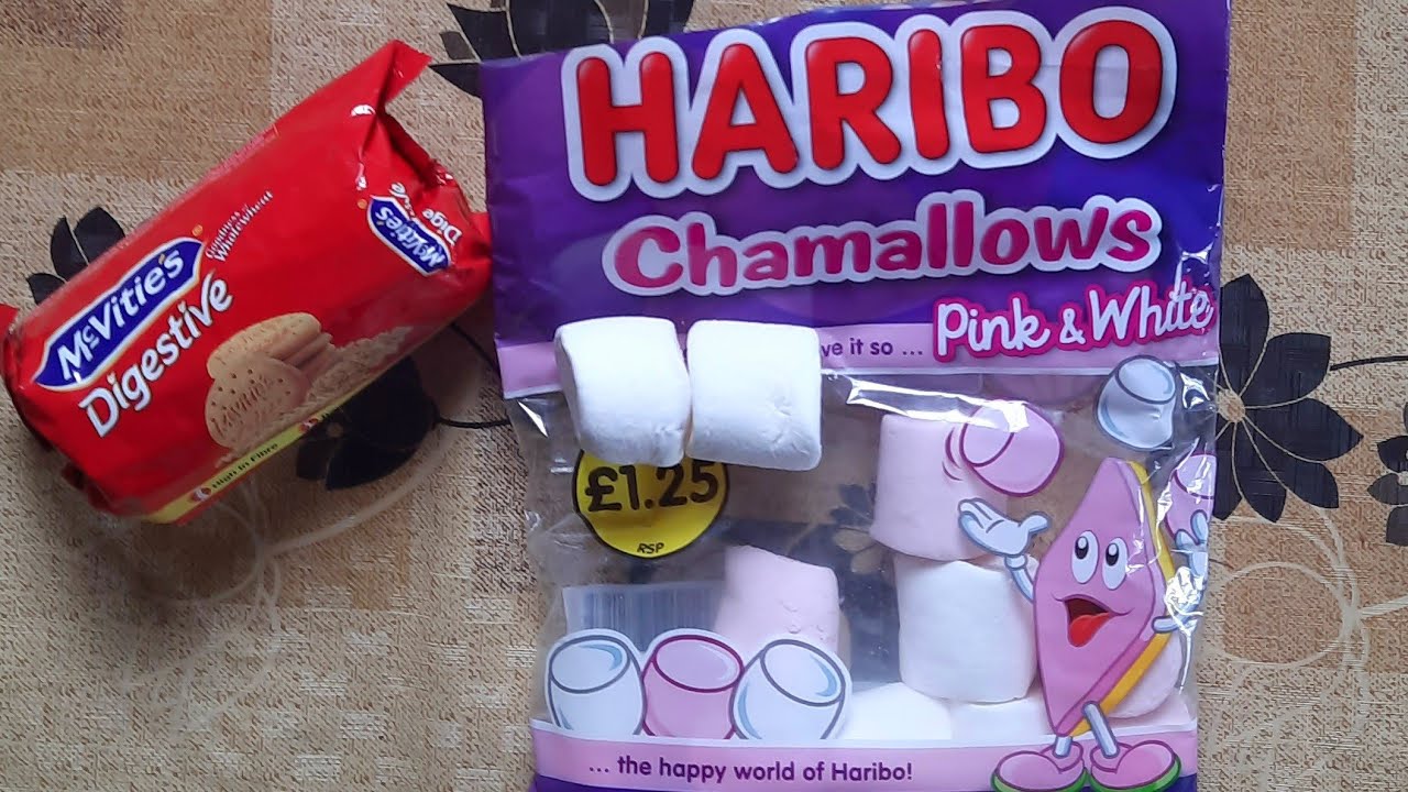 Mcvities digestives haribo white marshmallow Sandwich cookies - YouTube