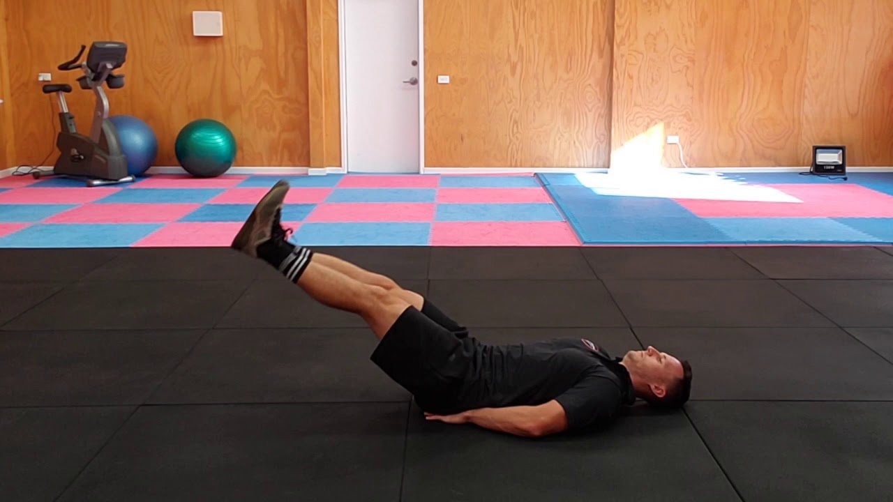 Lying Straight Leg Raises - YouTube