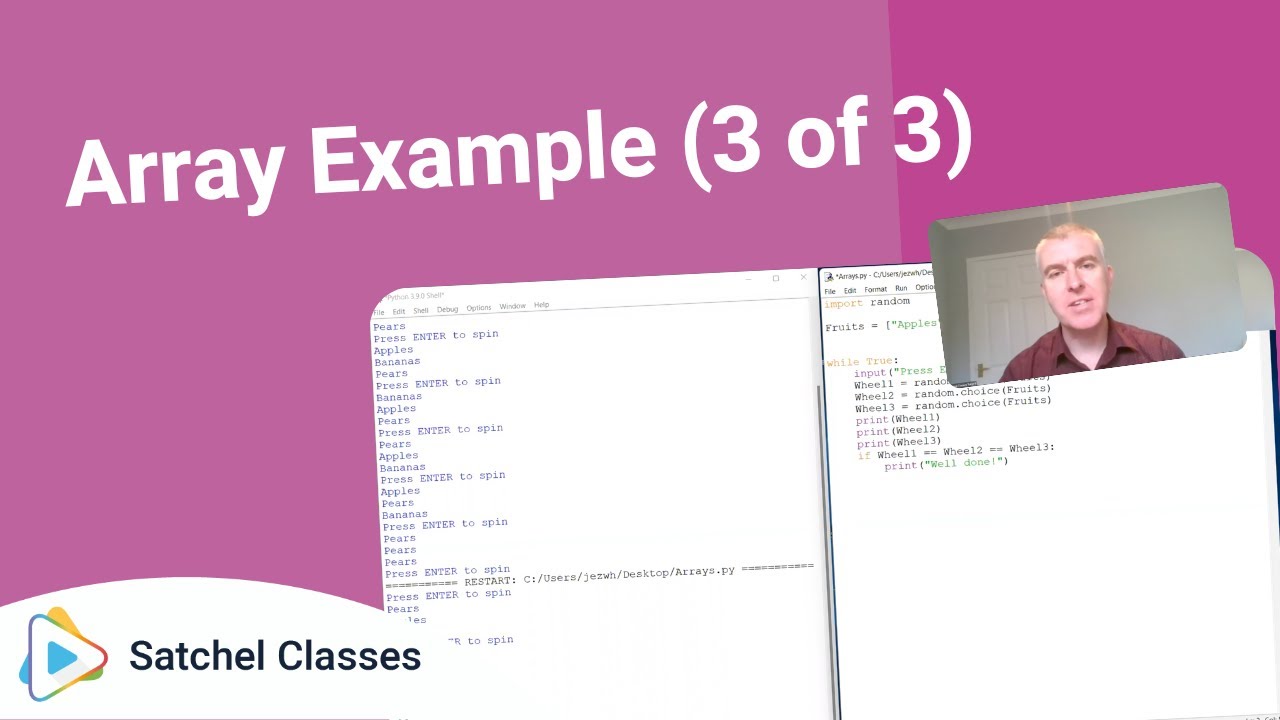 Array Example 3 of 3 | Computing | Satchel Classes - YouTube