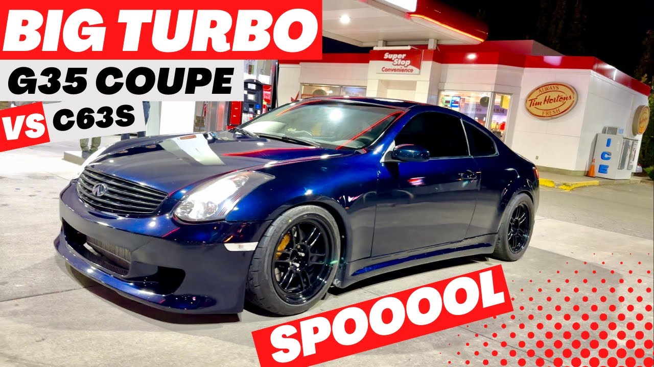 This C63S AMG Thought He Could TAKE MY BIG TURBO G35 - YouTube