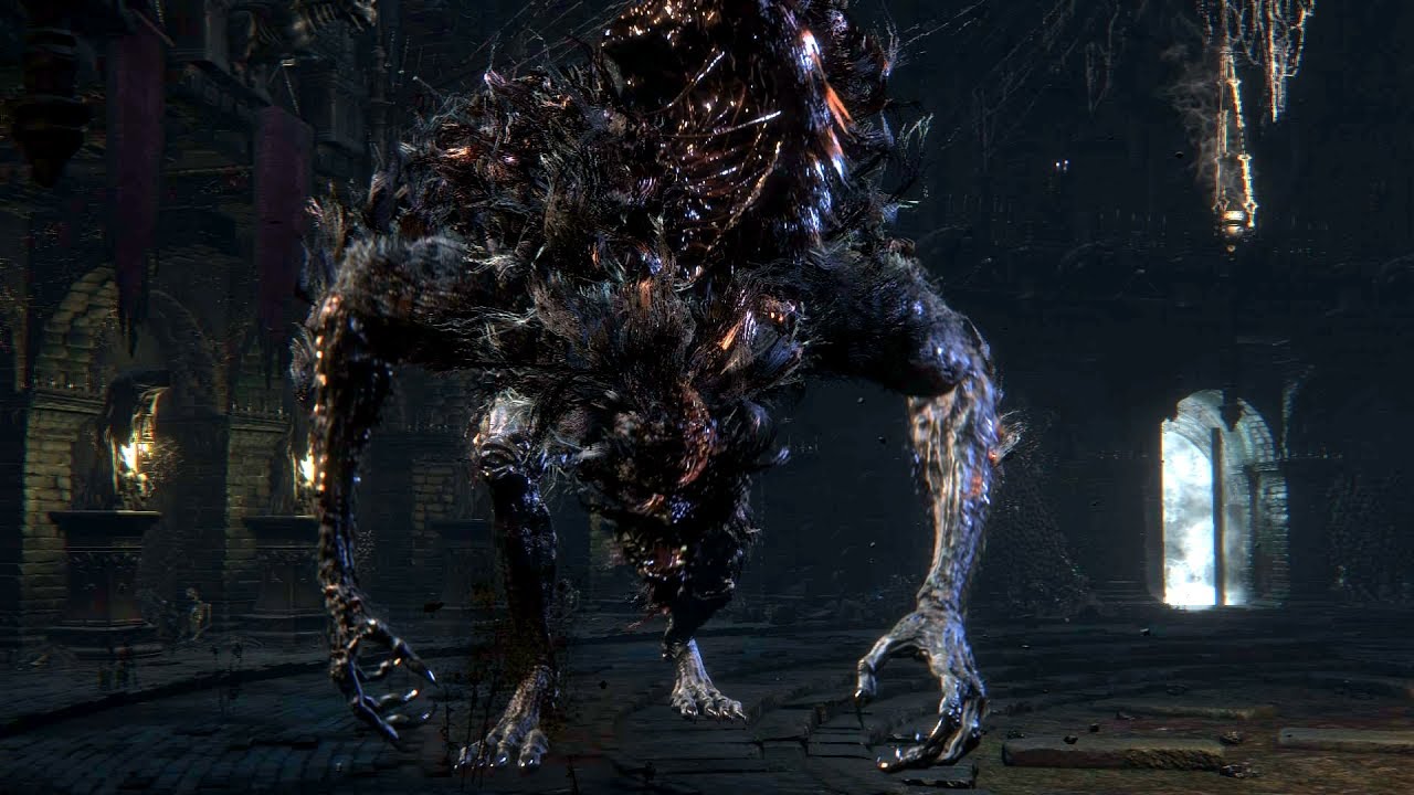 BloodBorne The Hunter Vs Bloodletting Beast " Bosses' Inferno " - YouTube