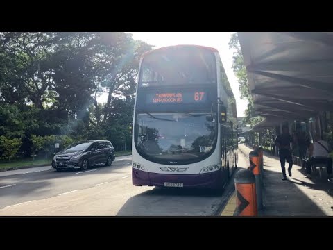 RARE SMRT Service 67 with SBS Transit livery! - YouTube