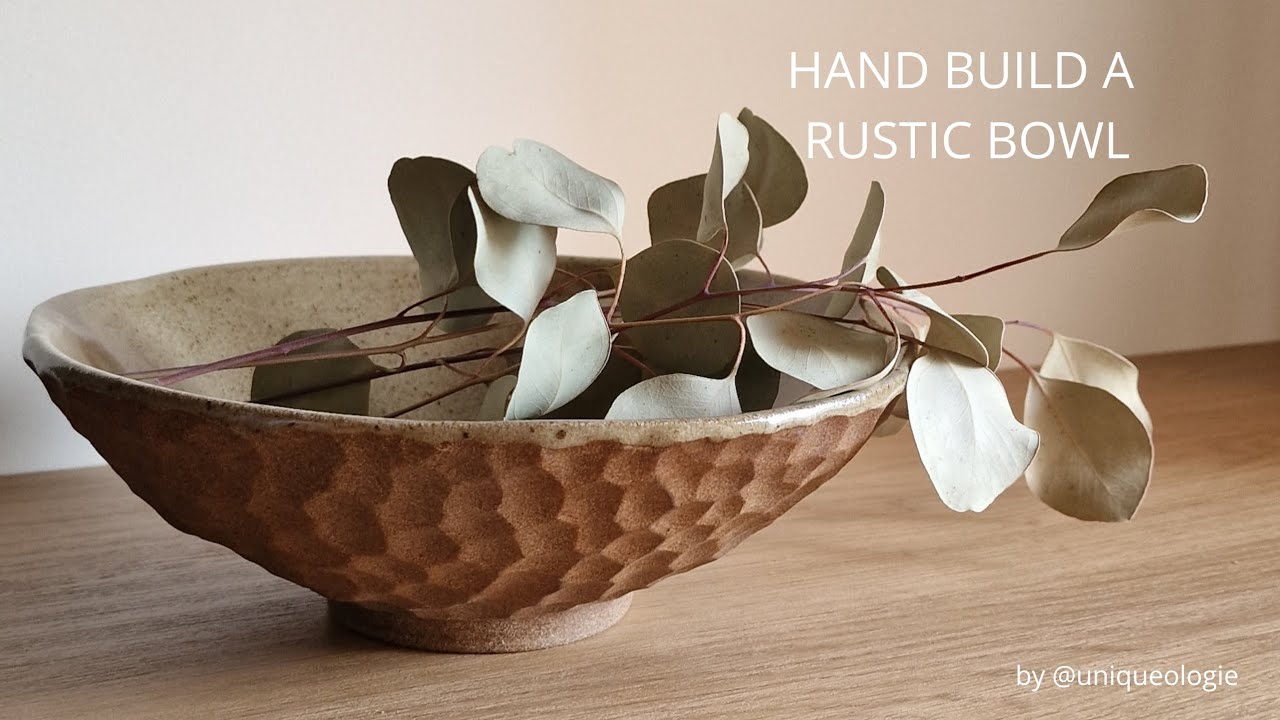Hand Build a Rustic Bowl - YouTube