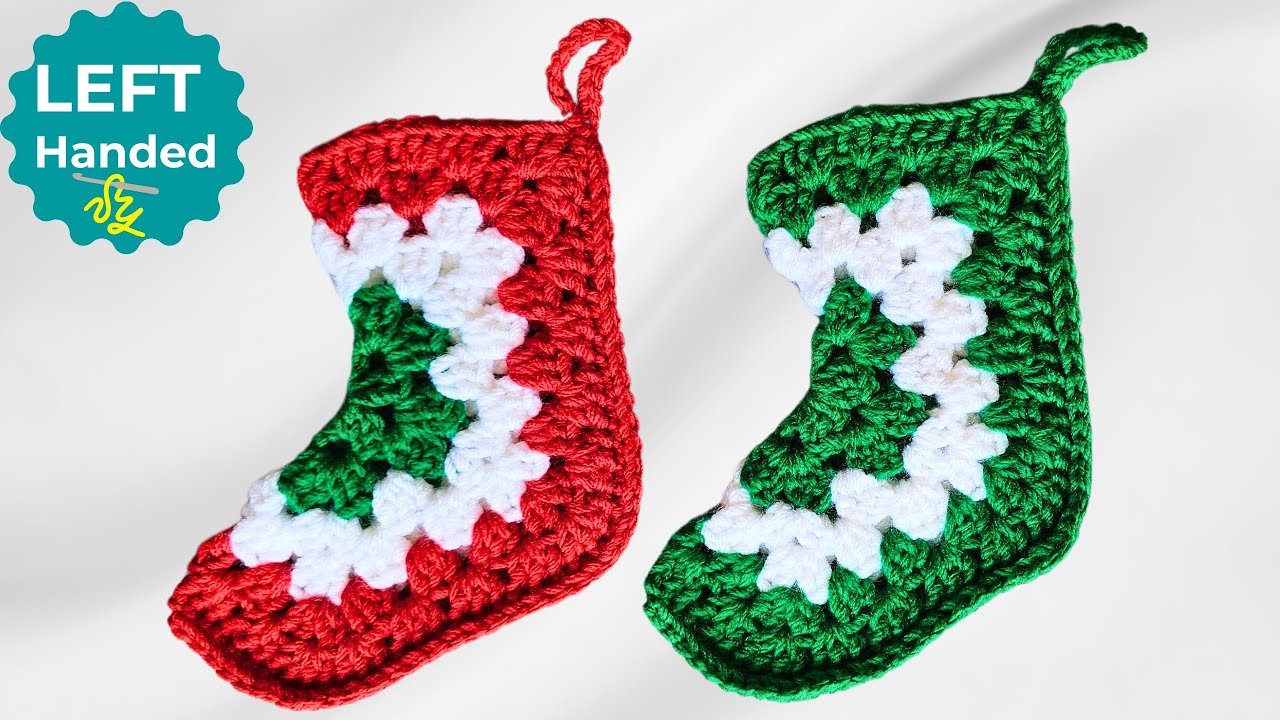 Christmas Stocking Boot: Easy and Festive Left Handed Tutorial! - YouTube