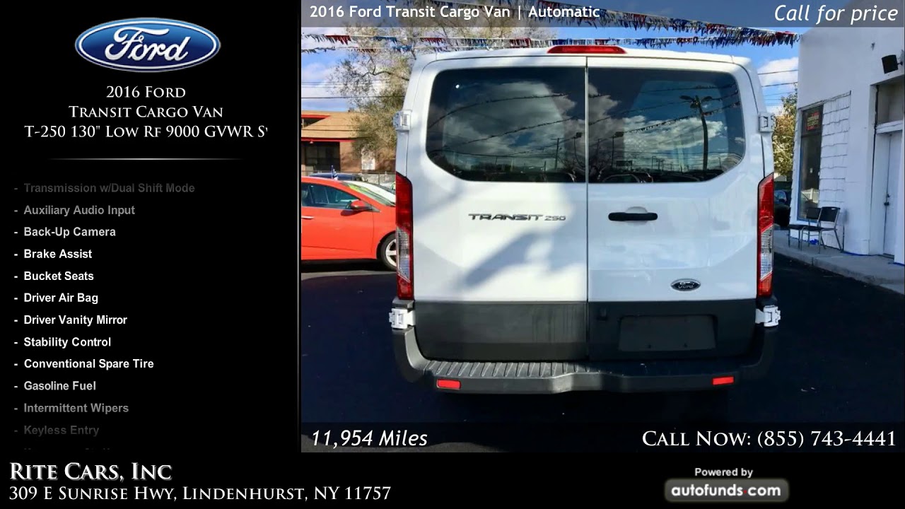 Used 2016 Ford Transit Cargo Van | Rite Cars, Inc, Lindenhurst, NY ...