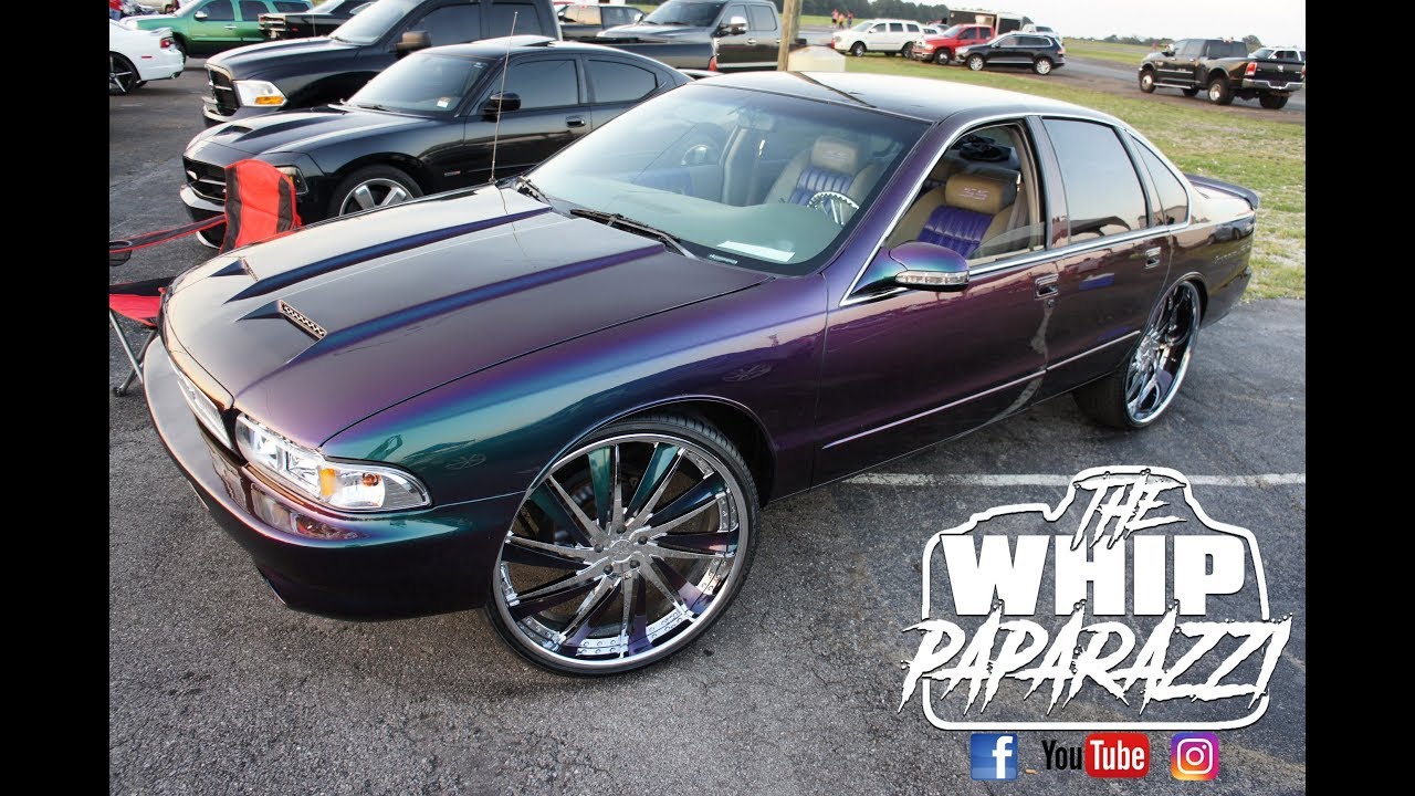Flip Flop Chevy Impala SS on Dub Wheels at Alabama Trackfest 2k18 - YouTube