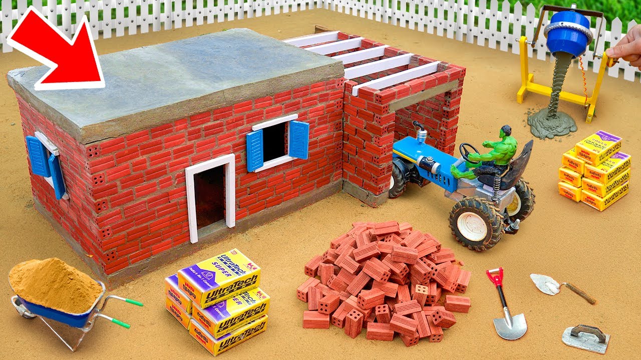 Mini truck stolen - Diy mini car garage making with bricks science ...