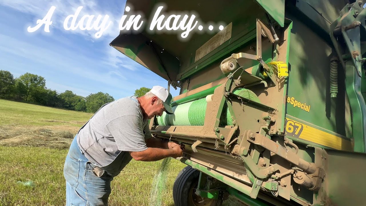 HAY! Trouble in the field - good and bad! - YouTube