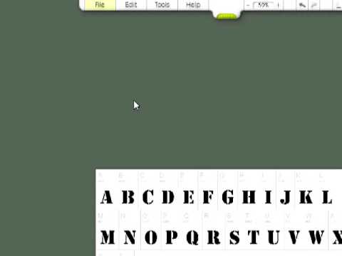 Making a font stencil for ArtRage with ArtRage - YouTube