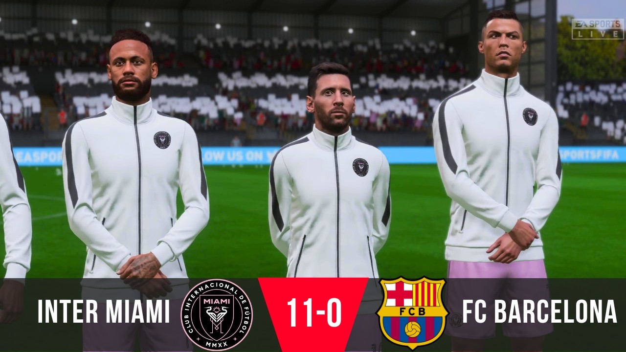 FIFA 23 - RONALDO, MESSI, MBAPPE, NEYMAR And HAALAND | Inter Miami vs ...