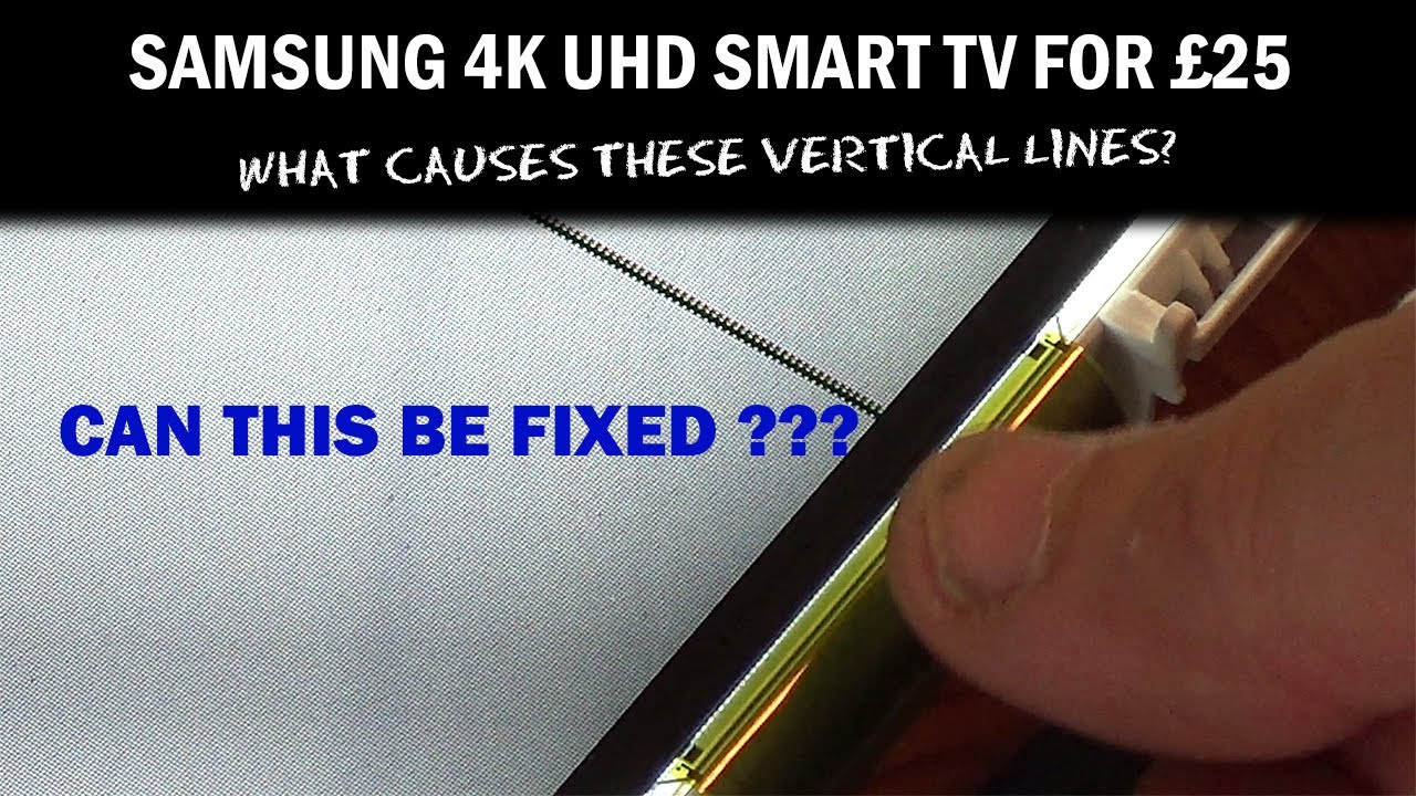 Samsung 50 inch 4K UHD Smart TV Vertical Lines and Bright Spot - Can It ...