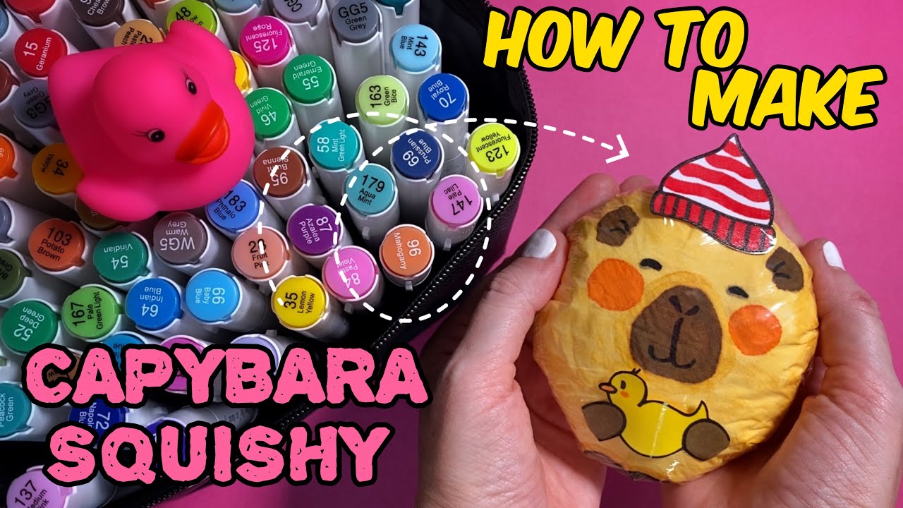 CAPYBARA Tissue Paper Squishy Easy Crafts DIY |ASMR| Tutorial - YouTube