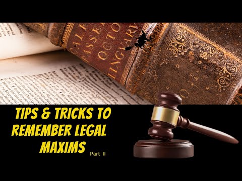 Legal video#6-TIPS and TRICKS to remember LEGAL MAXIMS, LATIN MAXIMS, LAW AND POLITY, super easy