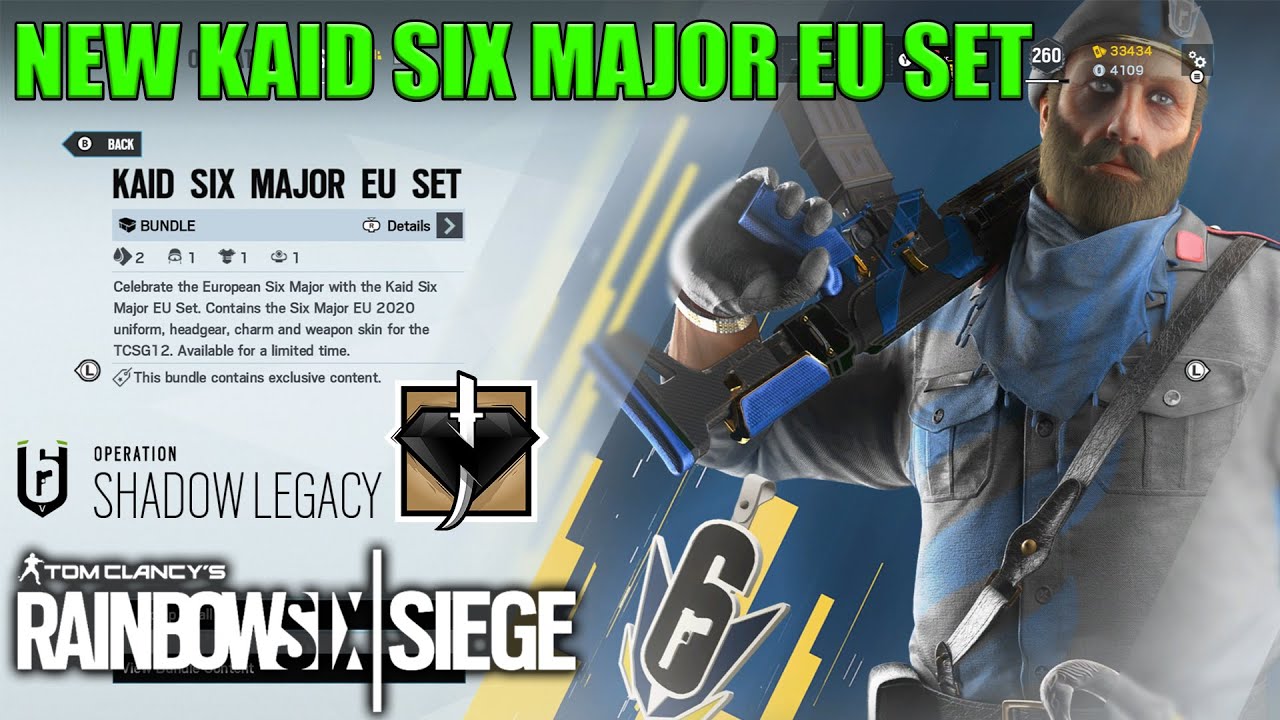 Kaid Six Major EU Set - Rainbow Six Siege - YouTube