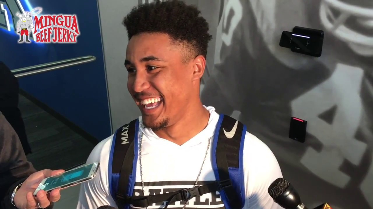 Clevan Thomas after spring practice #4 - YouTube