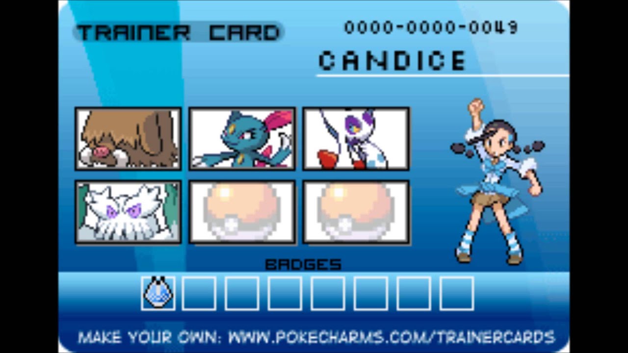 Sinnoh Gym Leaders Trainer Cards - YouTube