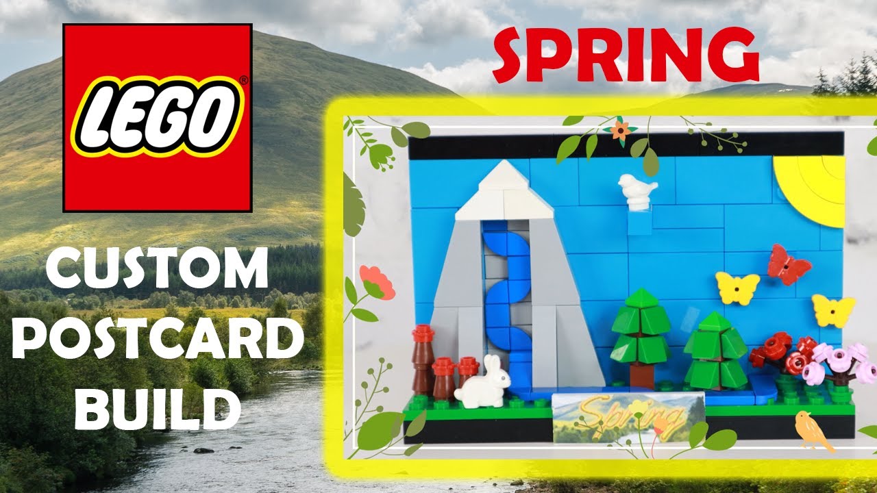 Build a LEGO Creator Postcard - LEGO Spring Postcard Custom Build! 1 of ...