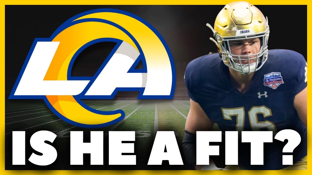 Should the Rams TRADE UP for Notre Dame OT Joe Alt - YouTube