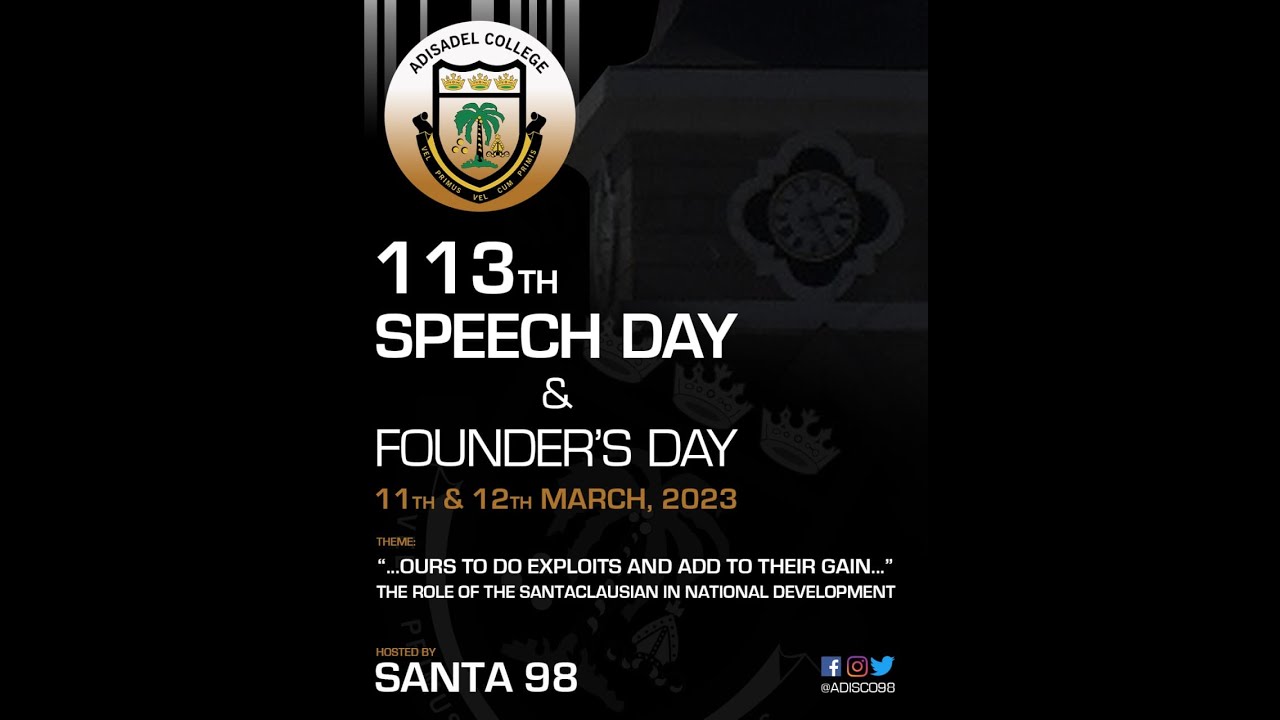 SANTA 98 CELEBRATING 113TH SPEECH & FOUNDER'S DAY - part 2 - YouTube