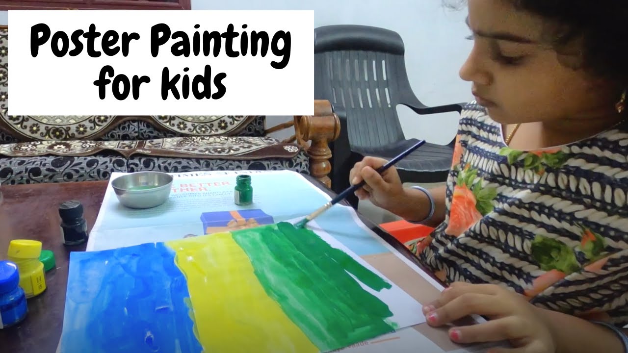 Poster painting for kids |Simple and easy painting |Painting by ...