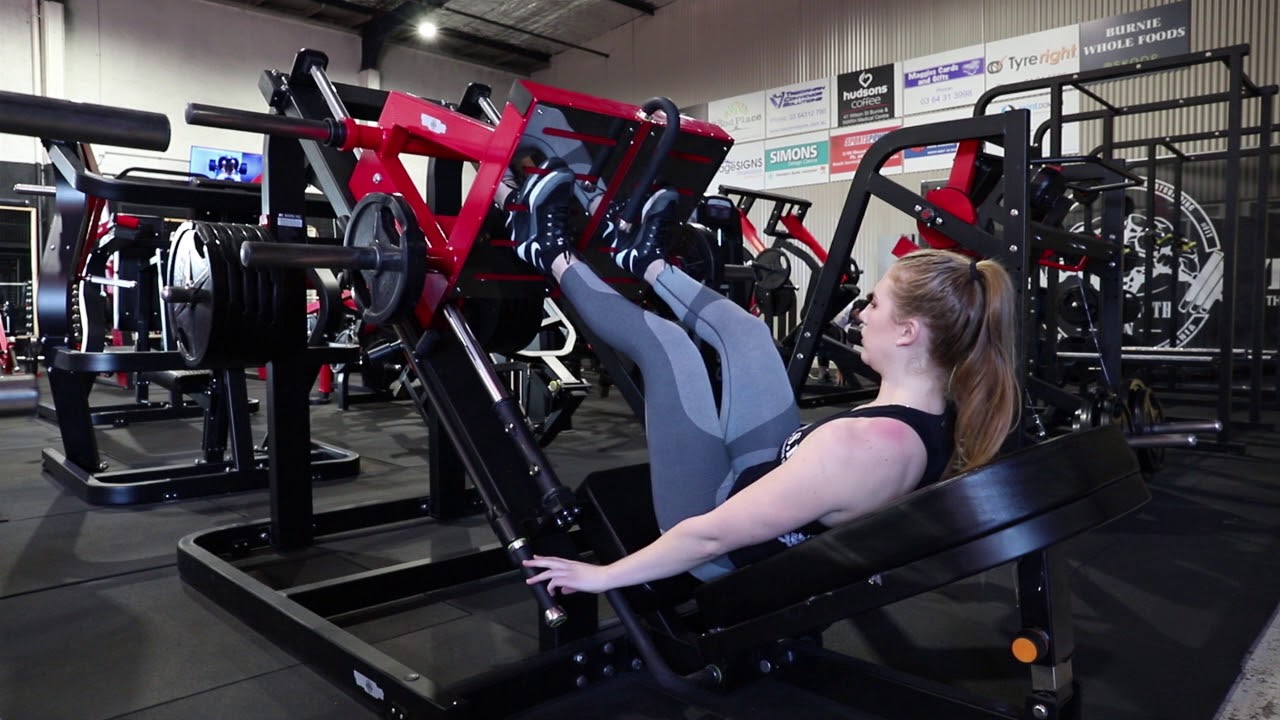 45 degree Leg Press - YouTube