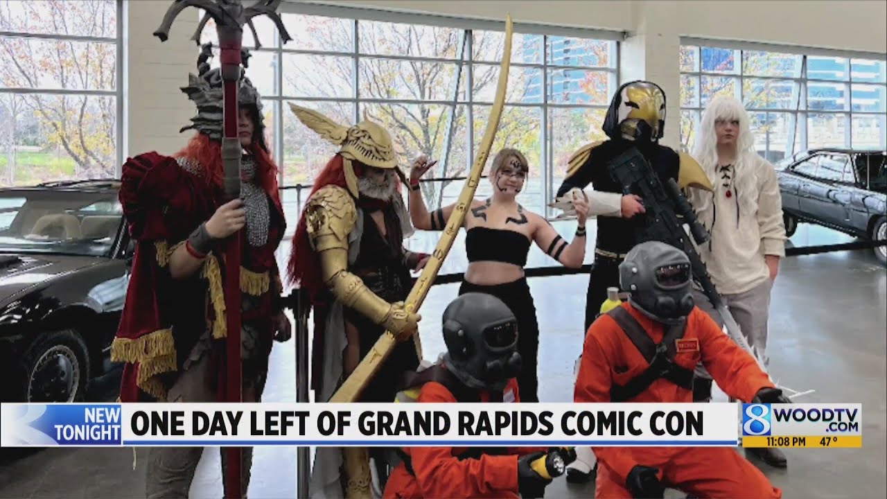 Cosplayers, anime, games and more at Grand Rapids Comic-Con - YouTube
