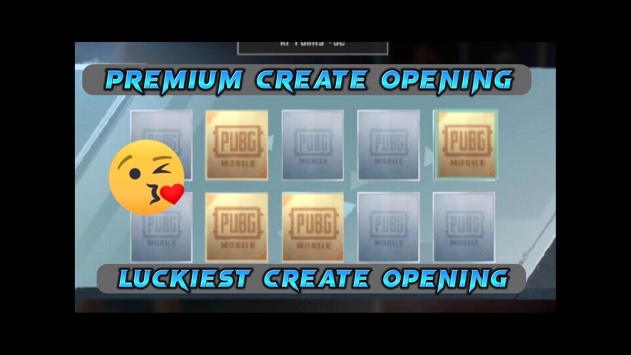 Premium create Opening || Lucky Create Opening || Pubg Mobile ️ - YouTube