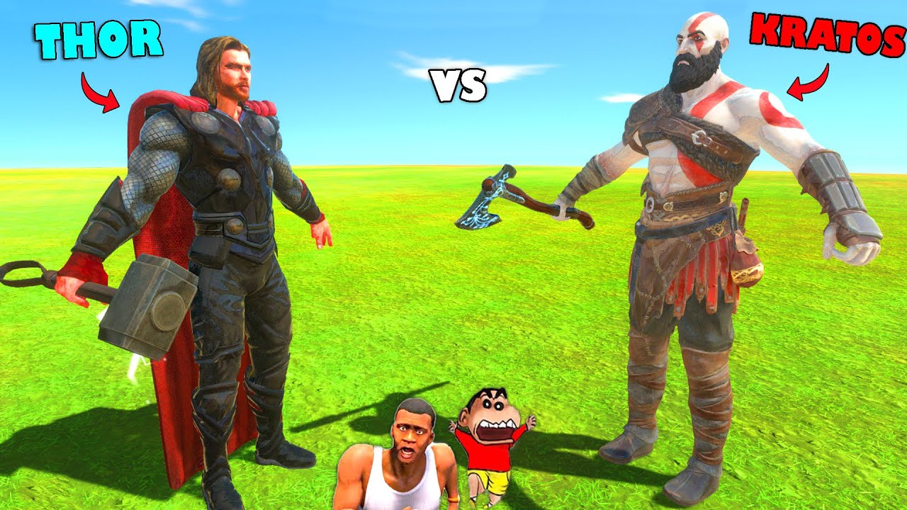 FINAL BATTLE 🔥 THOR God Of Thunder VS KRATOS God Of War in Animal ...