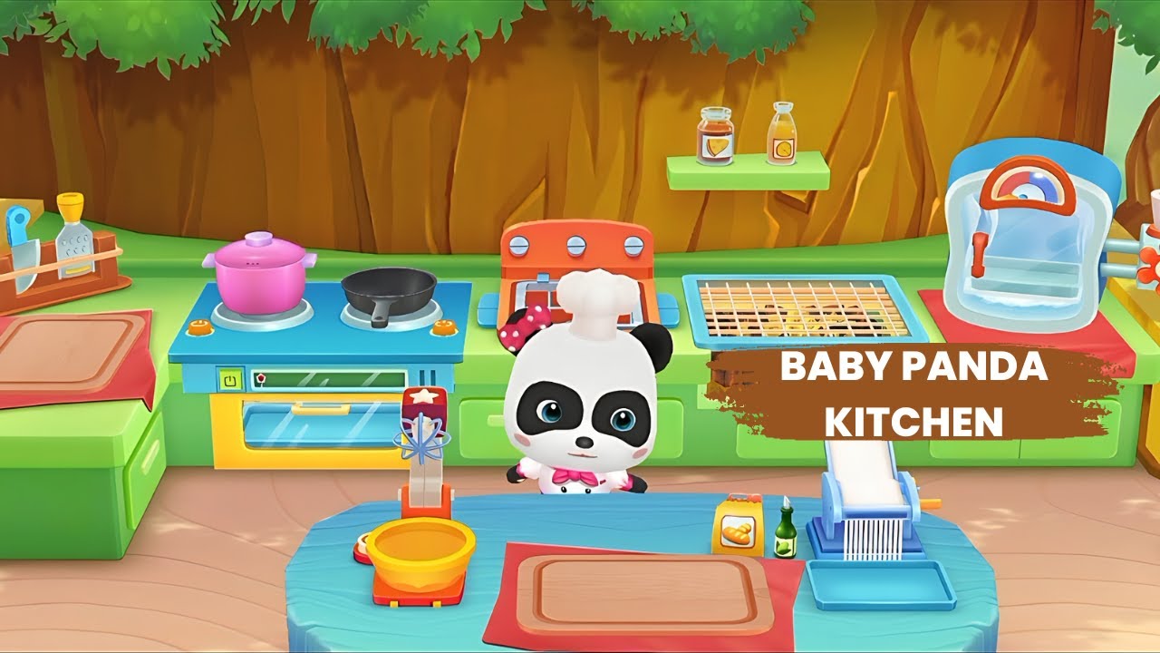 Cooking In the Kitchen - Baby Panda The chef - kids cartoon - YouTube