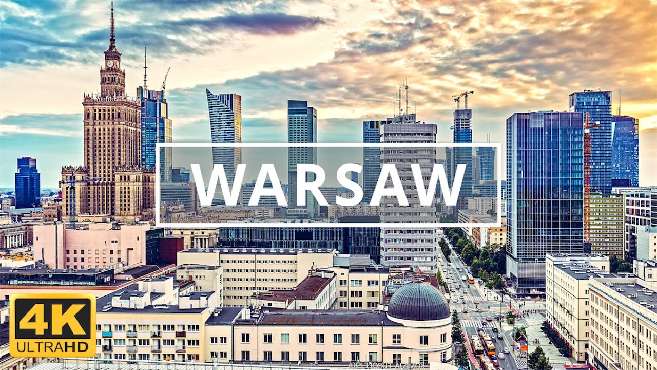 Warsaw, Poland 🇵🇱 | 4K Drone Footage (With Subtitles) - YouTube
