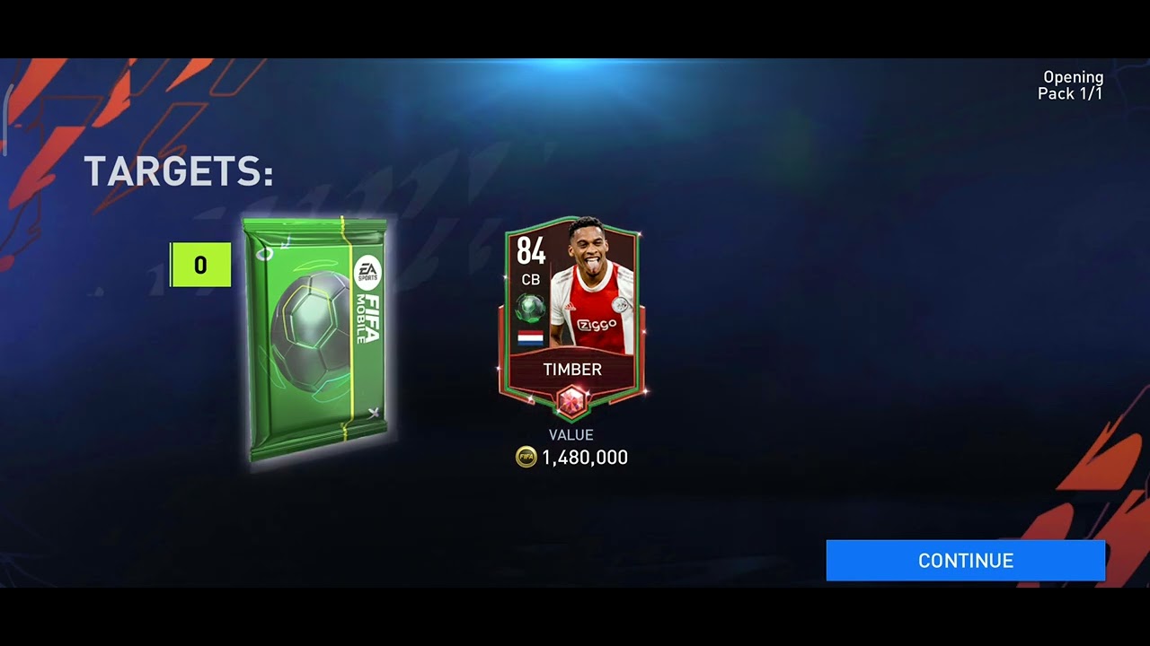 Finally I got Timber 😎😎😎 (FIFA 22 mobile) - YouTube