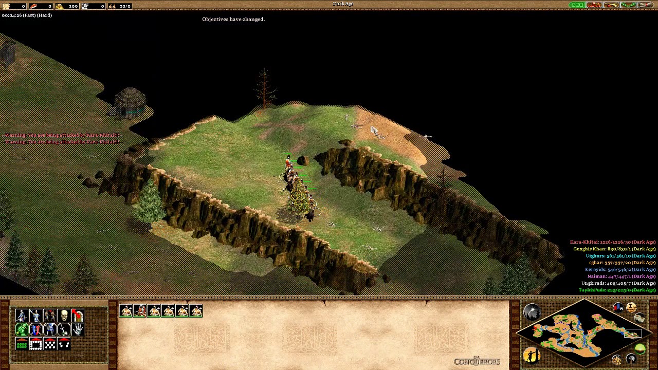 Age of Empires 2 - Genghis Khan 1 Speedrun 6:11 Hard - YouTube