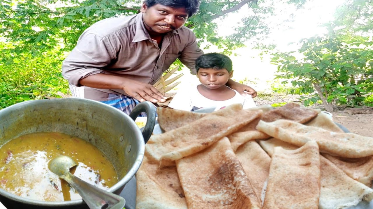 unlimited south indian special dosai with dhal eating challenge and ...