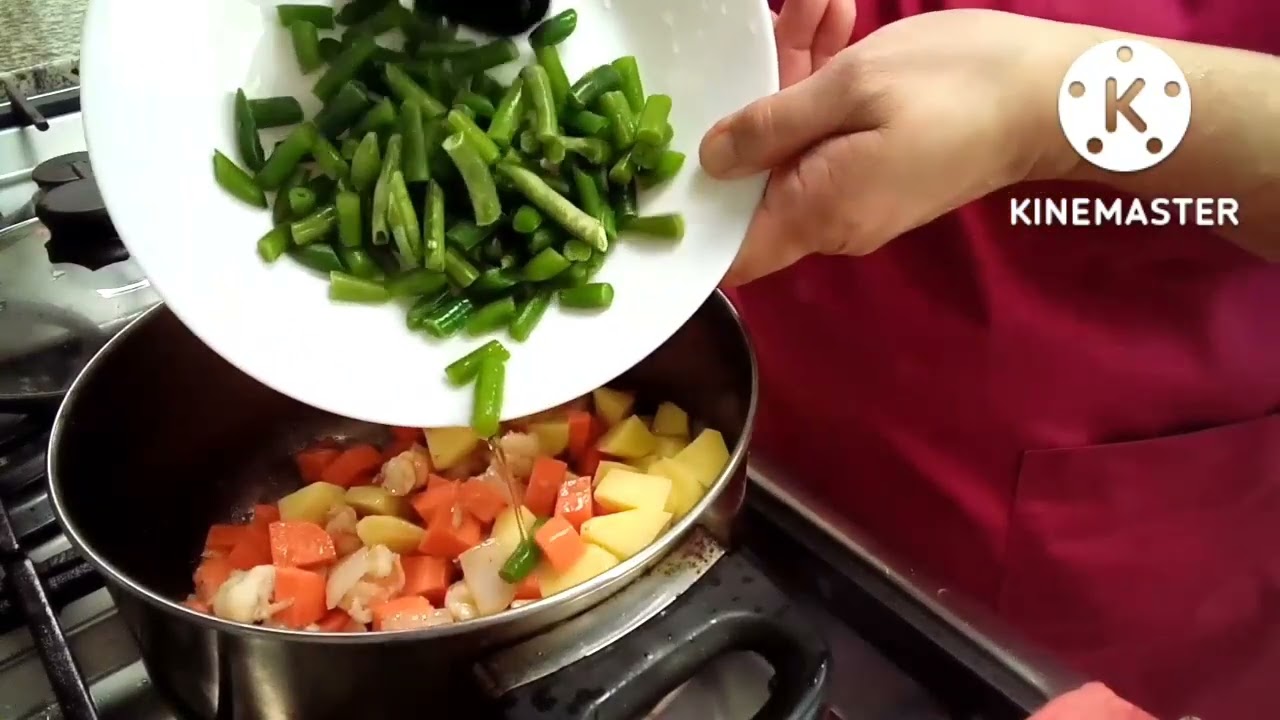 Hipon na may gulay at catsup - YouTube