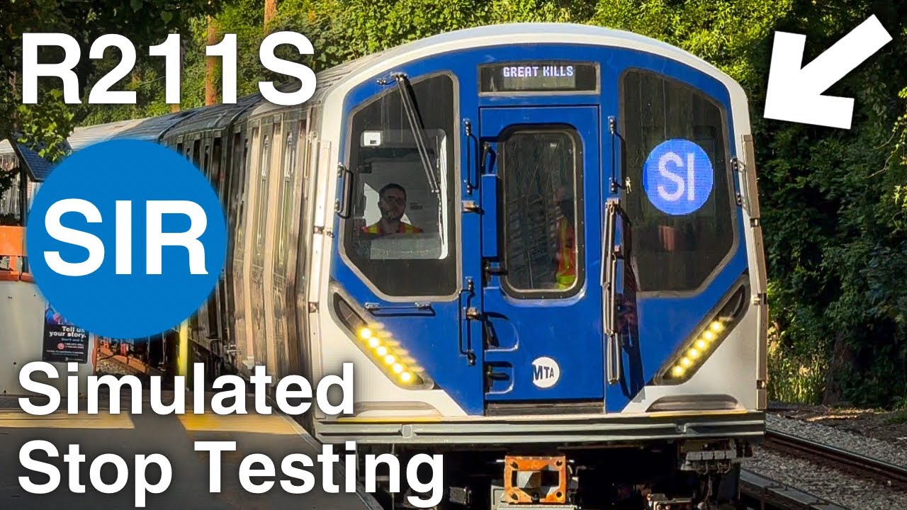 ᴴᴰ⁶⁰ ᴴᴰᴿ MTA Staten Island Railway: R211S 100-104 Performing Simulated ...