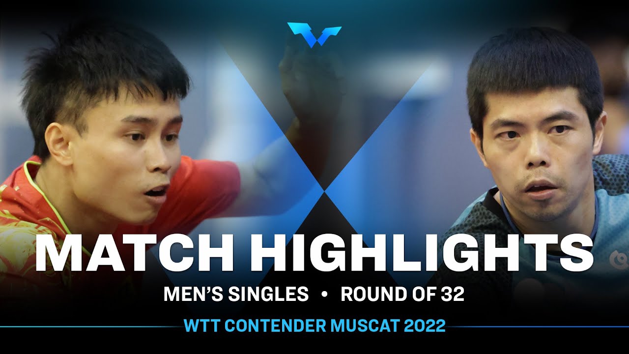 Zhou Qihao vs Chuang Chih-Yuan | MS | WTT Contender Muscat 2022 (R32 ...