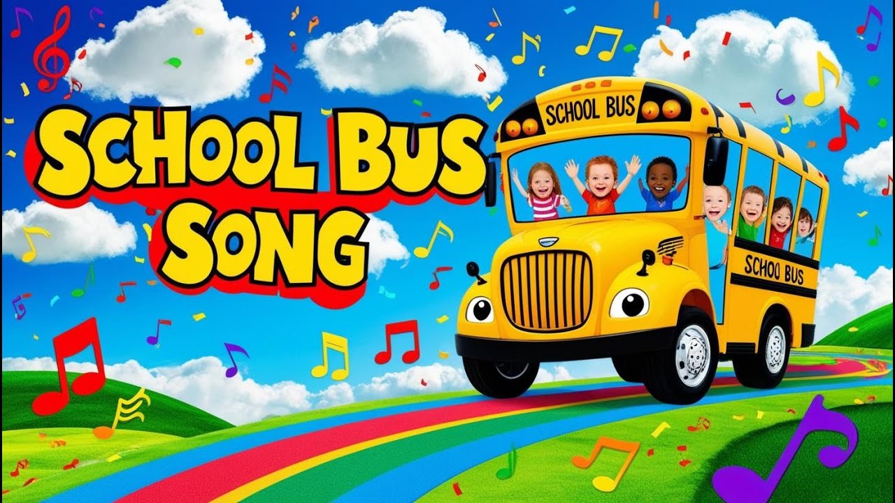 Hop on the School Bus Sing-Along Fun! 🚌 Cute Kids Animation! 🎶 - YouTube