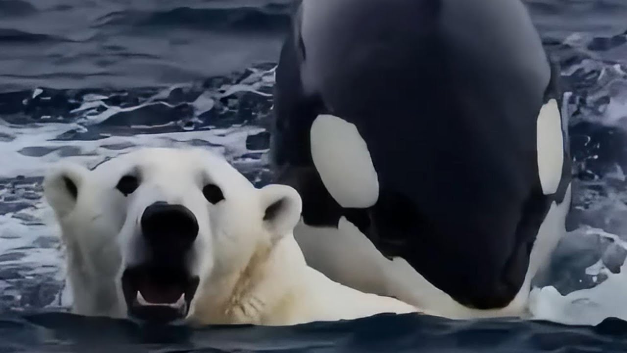 Nature's Giants Collide: When a Polar Bear Meets a Killer Whale! - YouTube