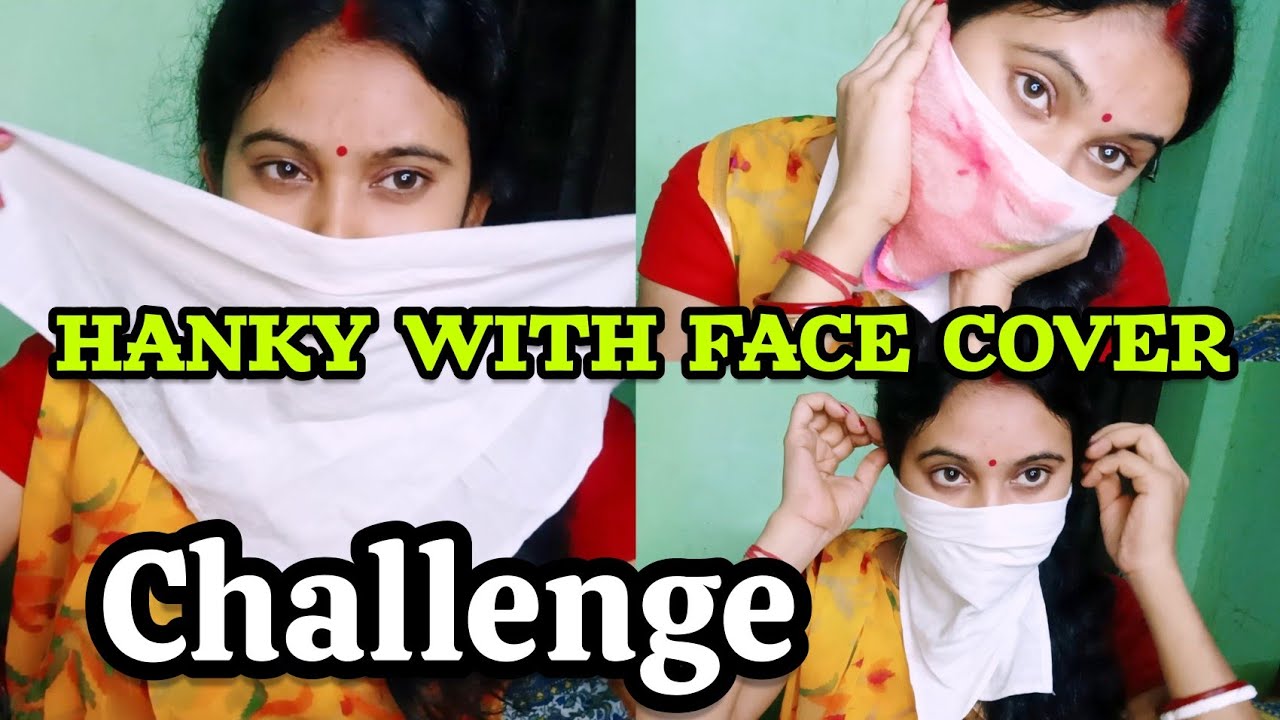 Face cover With Hanky challenge🤍 White Hanky Challenge/Tight Face cover ...