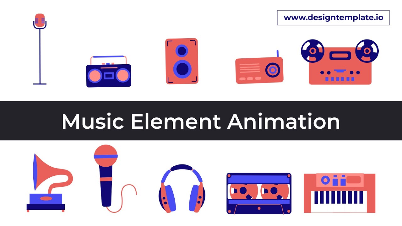 Music Element Animation After Effects Templates | Adobe CC | No Plug-in ...