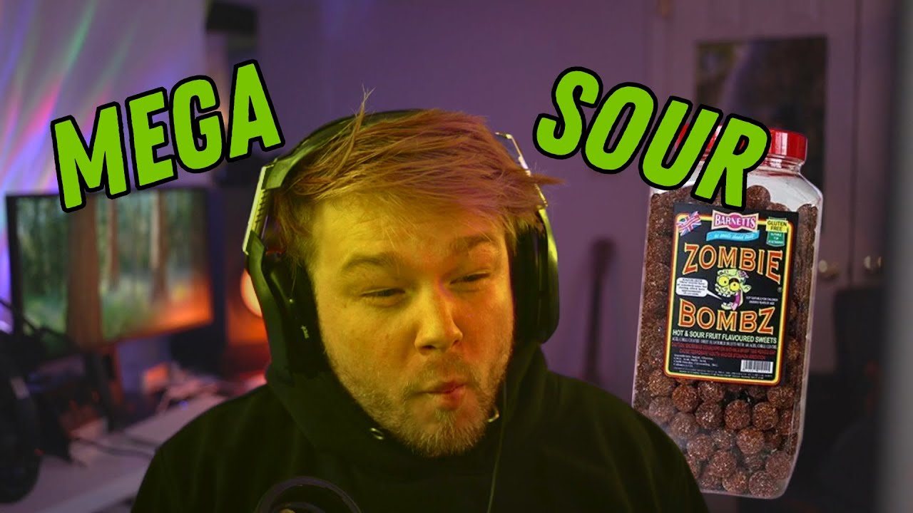 Barnett's Mega Sour Zombie Challenge - YouTube