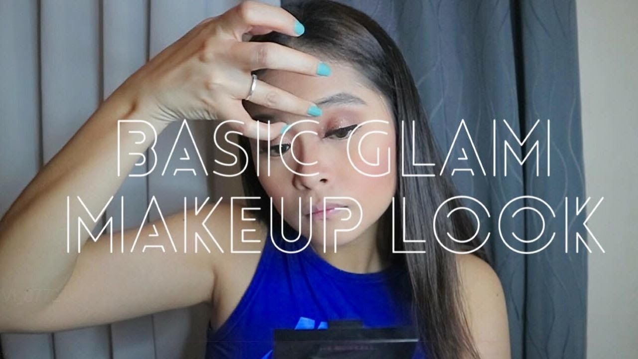 Basic Glam Makeup Look using affordable products - YouTube
